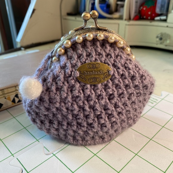 Bags | Penny Purse With Metal Frame And Glass Beads | Poshmark